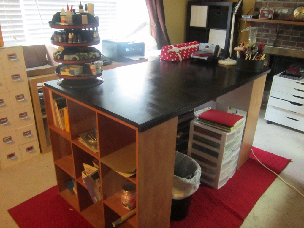 My New $42.00 Island Scrapbooking Desk - Kat's Adventures in Paper ...